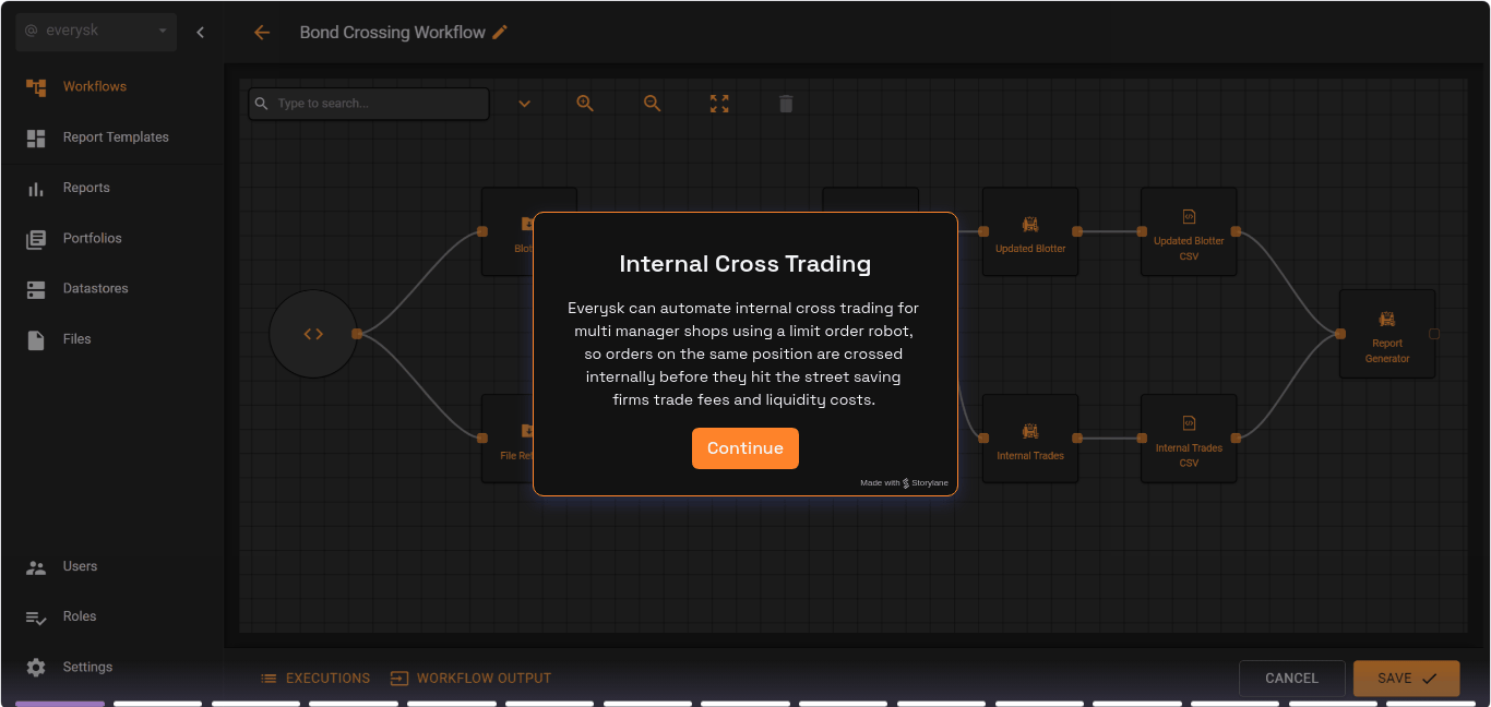 Internal Trade Crossing Workflow